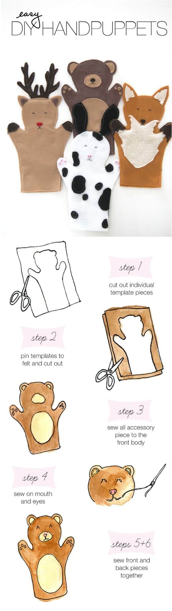 5 Felt Hand Puppet Tutorials Diy Thought 5-felt-hand-puppet-tutorials-diy-thought