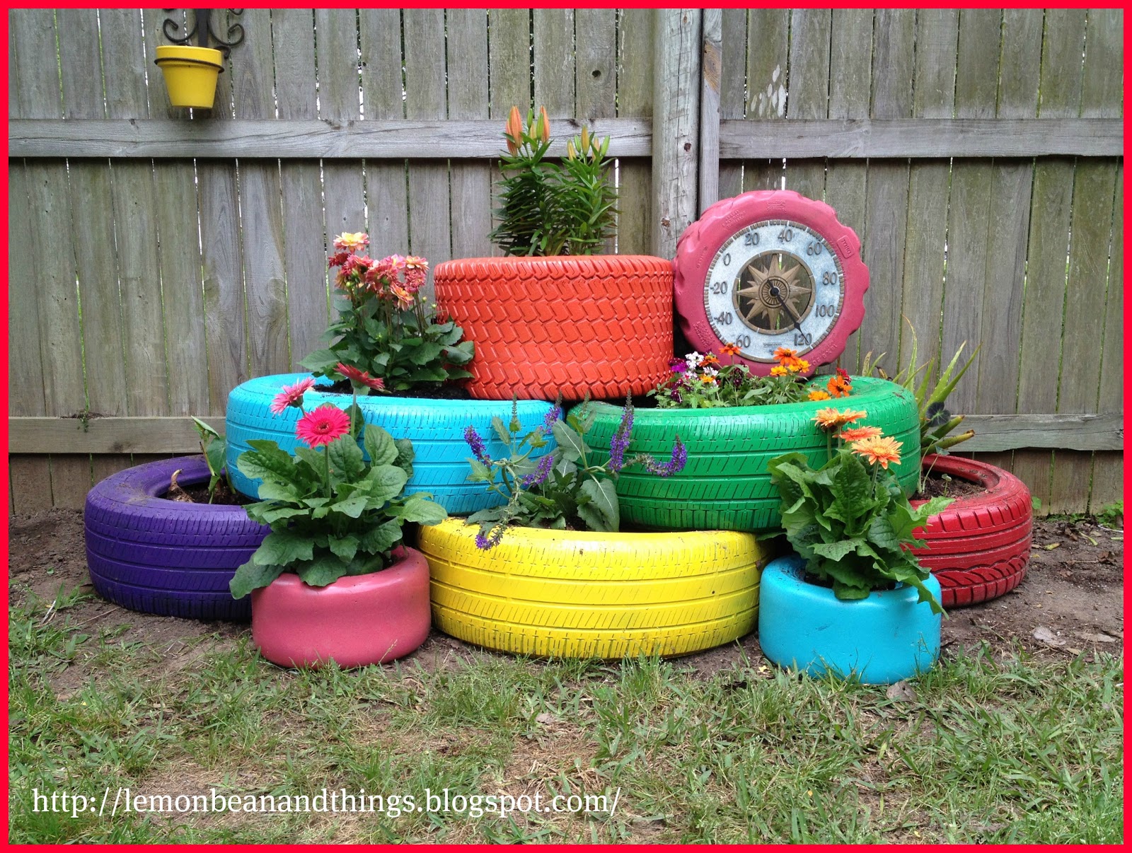 8 Colorful Re-purposed Tire Projects - diy Thought