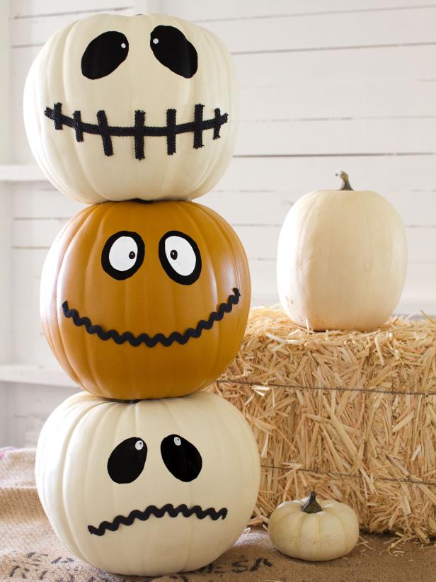 12 No Carve Painted Pumpkins - DIY Thought