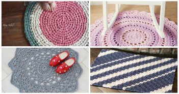 5 Chunky Crochet Rugs - diy Thought