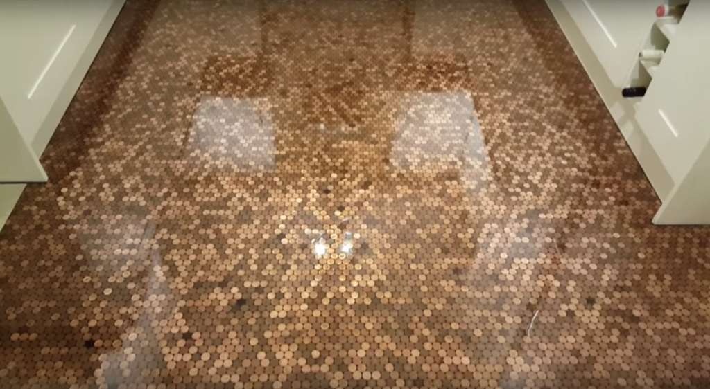 The UK Penny Floor Project - diy Thought