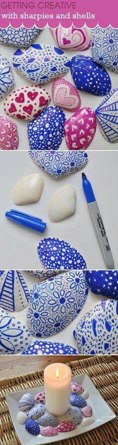 Diy Decorated Shell Inspiration - DIY Thought