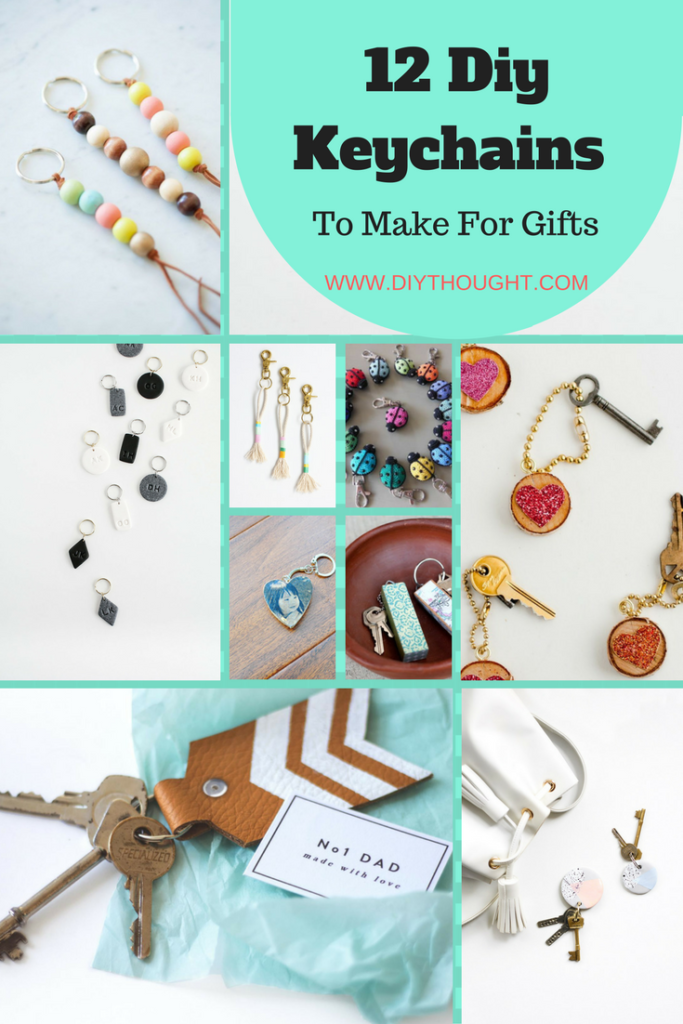 12 Diy Keychains To Make For Gifts - diy Thought