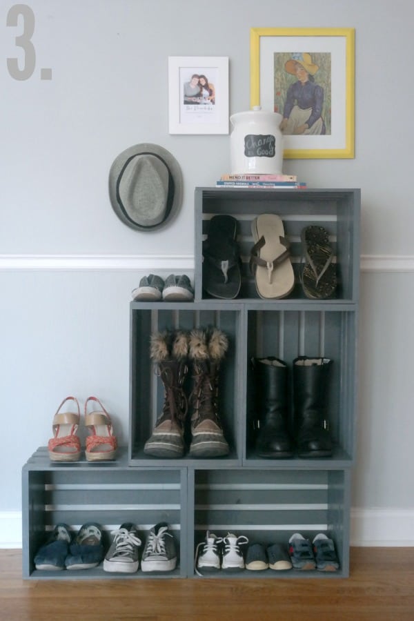 5 Stylish Diy Shoe Racks - DIY Thought