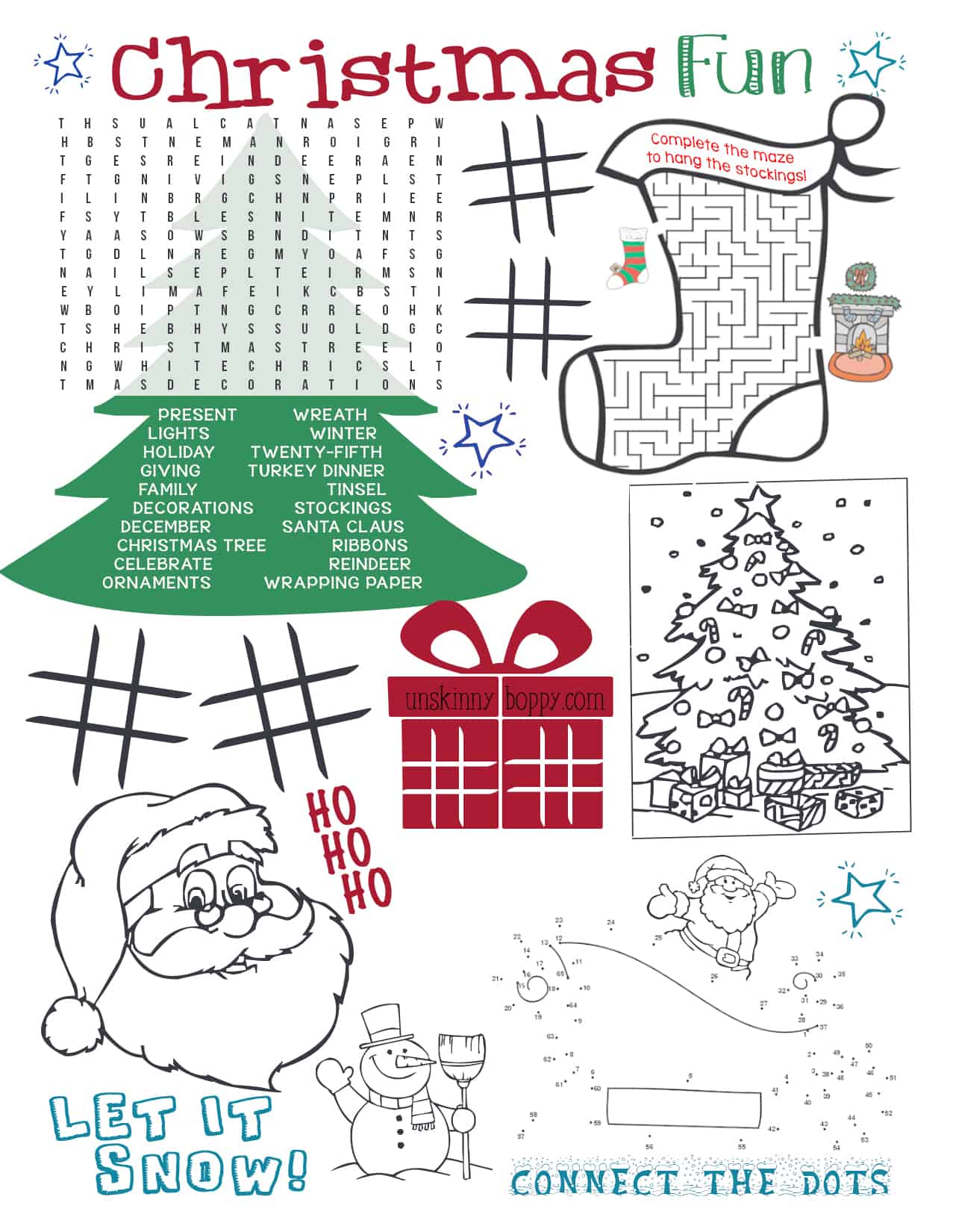 10 Free Kids Christmas Printables - DIY Thought