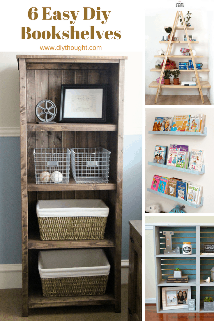 6 Incredibly Easy Diy Bookshelves - diy Thought