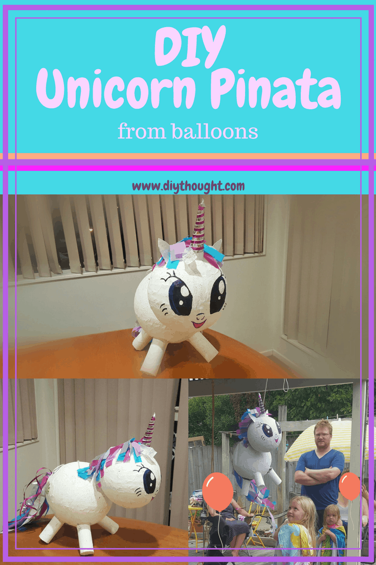 Diy Unicorn Pinata Made From Balloons - diy Thought