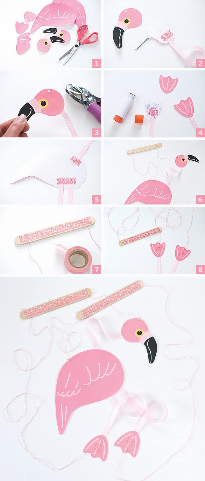8 Fabulous Flamingo Kids & Teen Crafts - DIY Thought