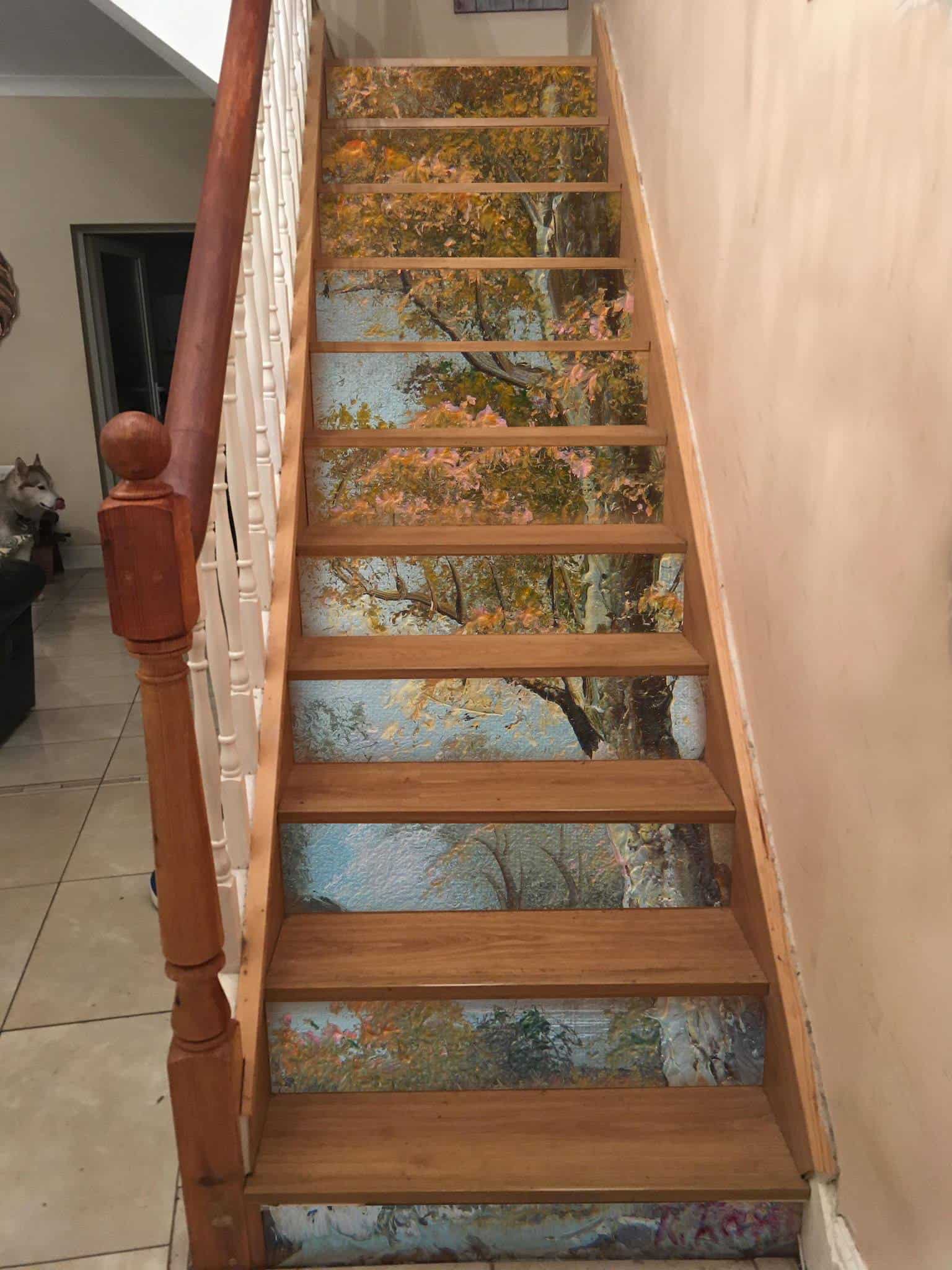 Diy Stunning Artistic Stairway Revamp! - diy Thought