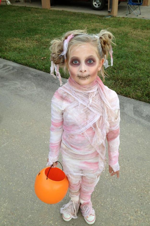 Mummy costume girl store