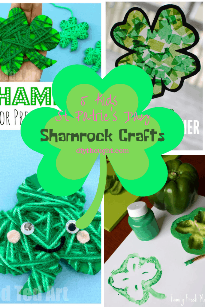 5 Fun St Patrick's Day Shamrock Kids Crafts - diy Thought