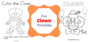 5 Free Fun Clown Printables - diy Thought