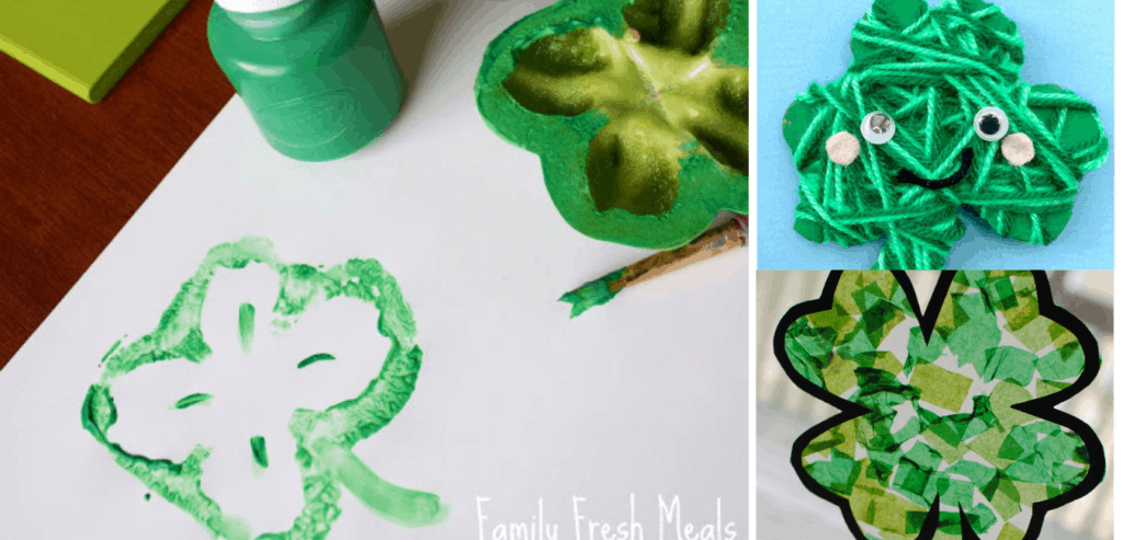 5 Fun St Patrick's Day Shamrock Kids Crafts - diy Thought