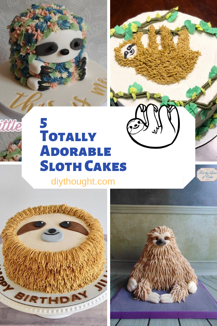 5 Totally Adorable Sloth Cakes - diy Thought