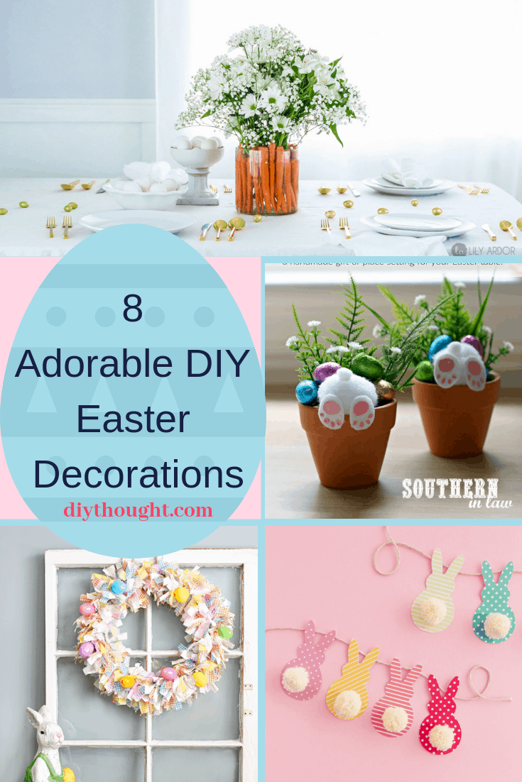 8 Adorable DIY Easter Decorations - diy Thought