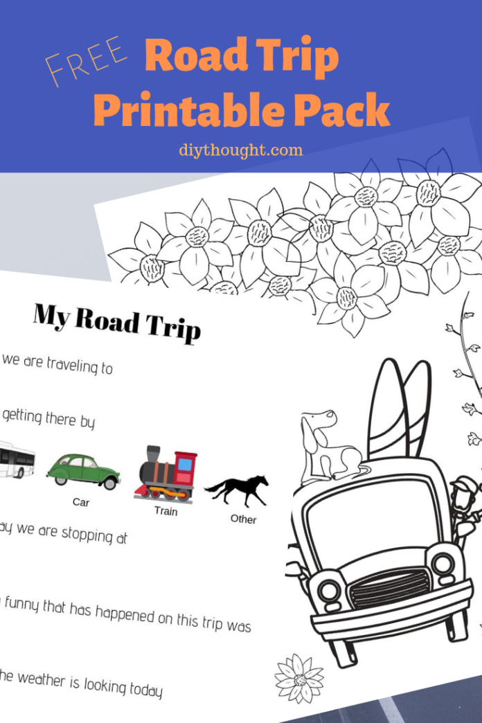 Road Trip Printable Pack - diy Thought
