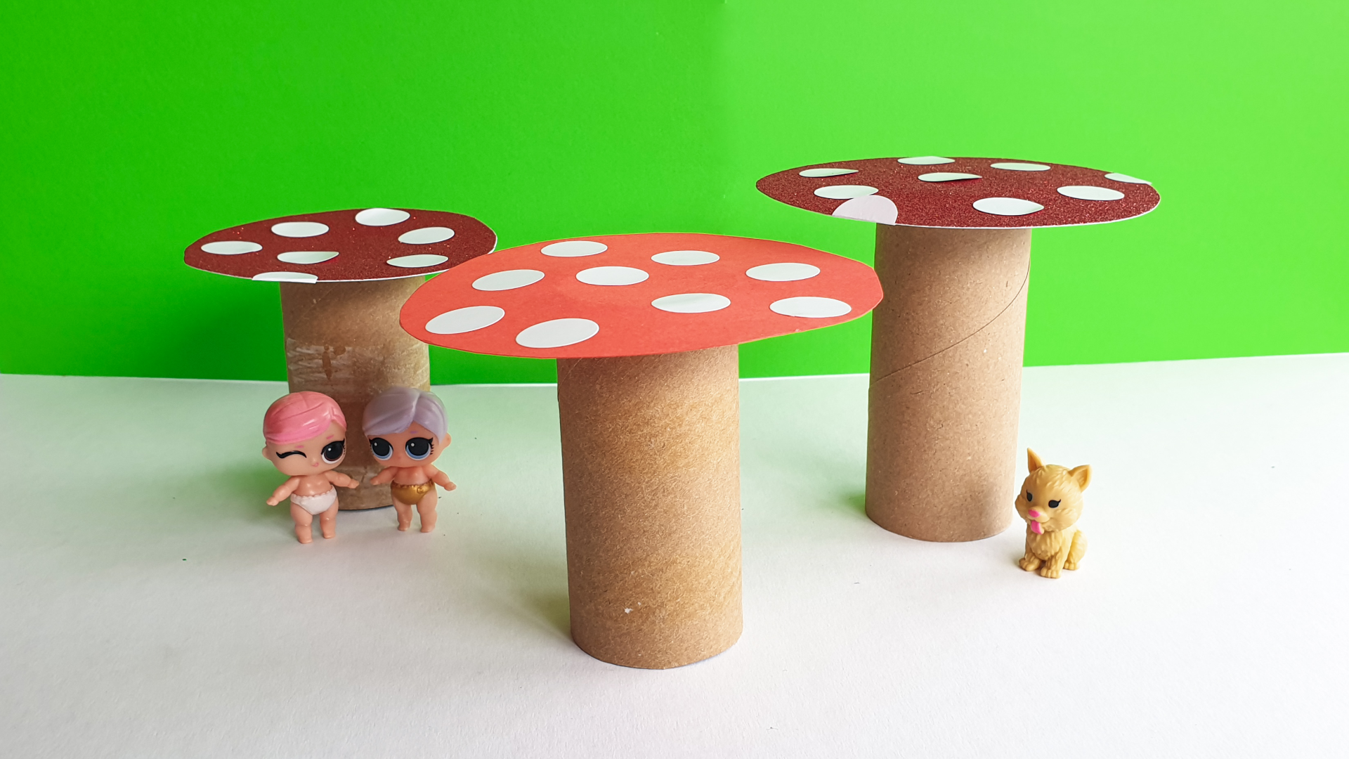 Toilet Paper Roll Toadstools - DIY Thought