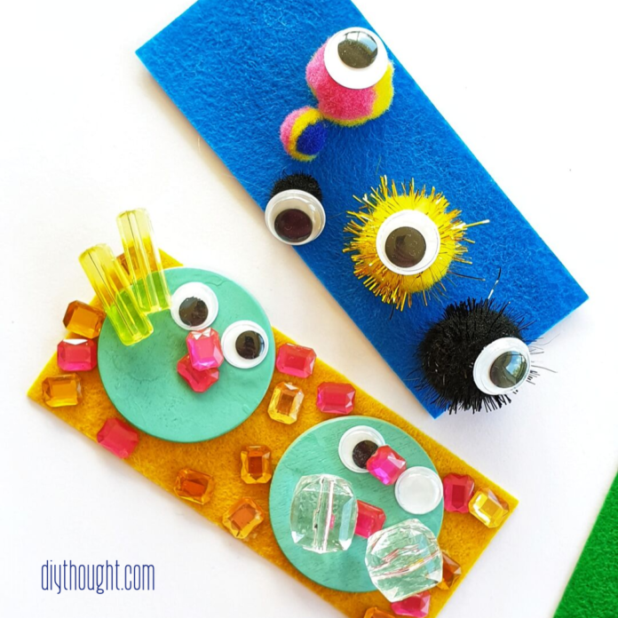 Kids Monster Felt Faces - diy Thought