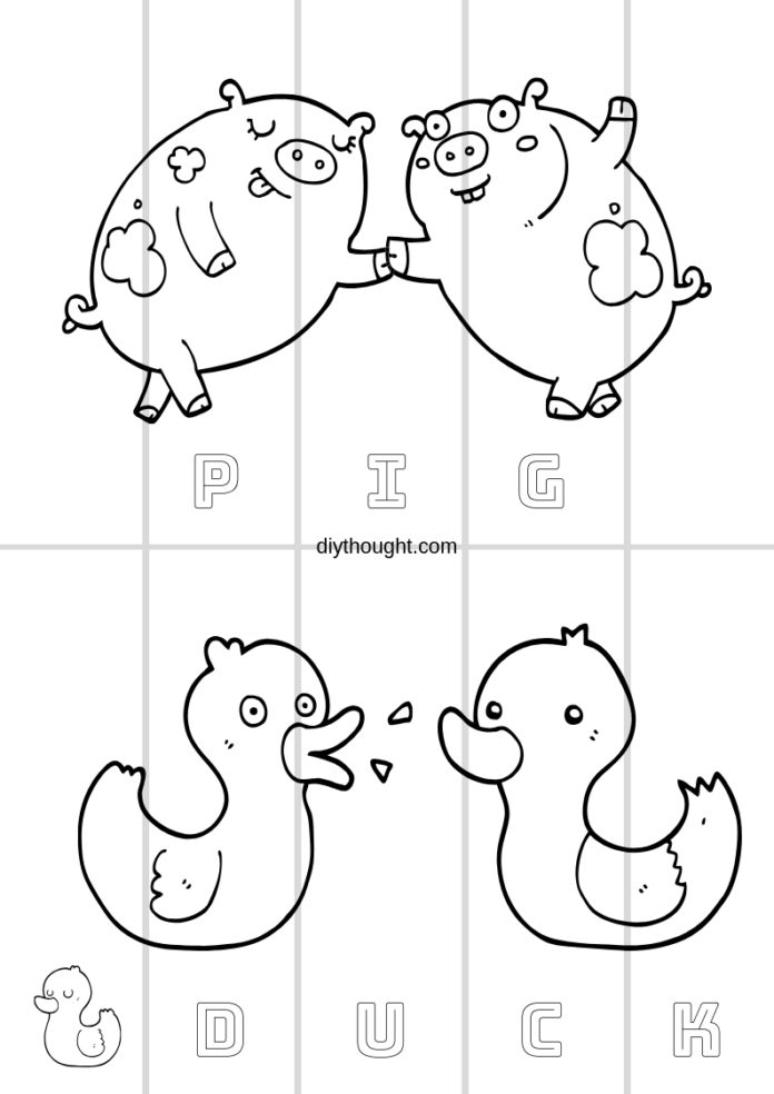 Farm Animal Learning Puzzles - diy Thought