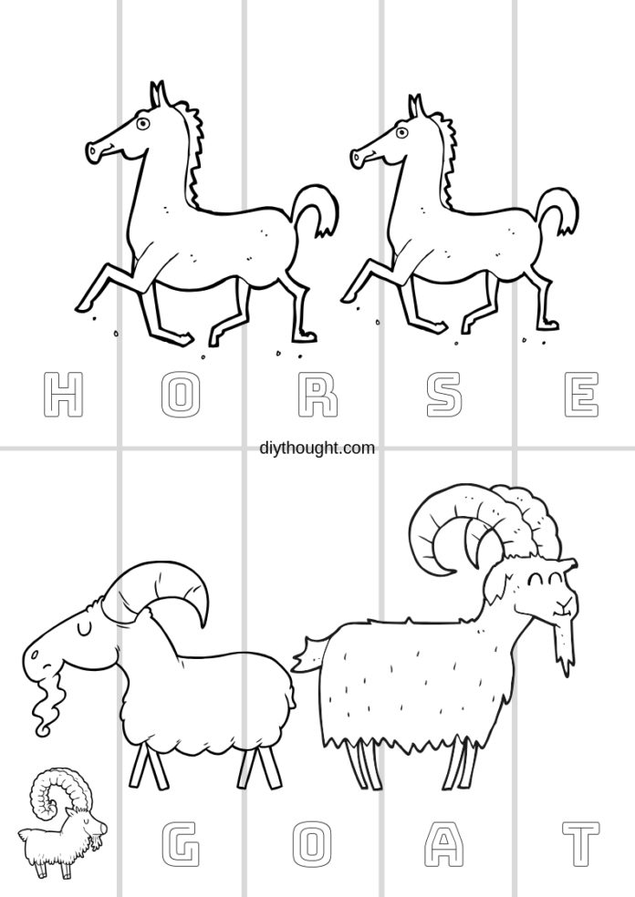 Farm Animal Learning Puzzles - diy Thought