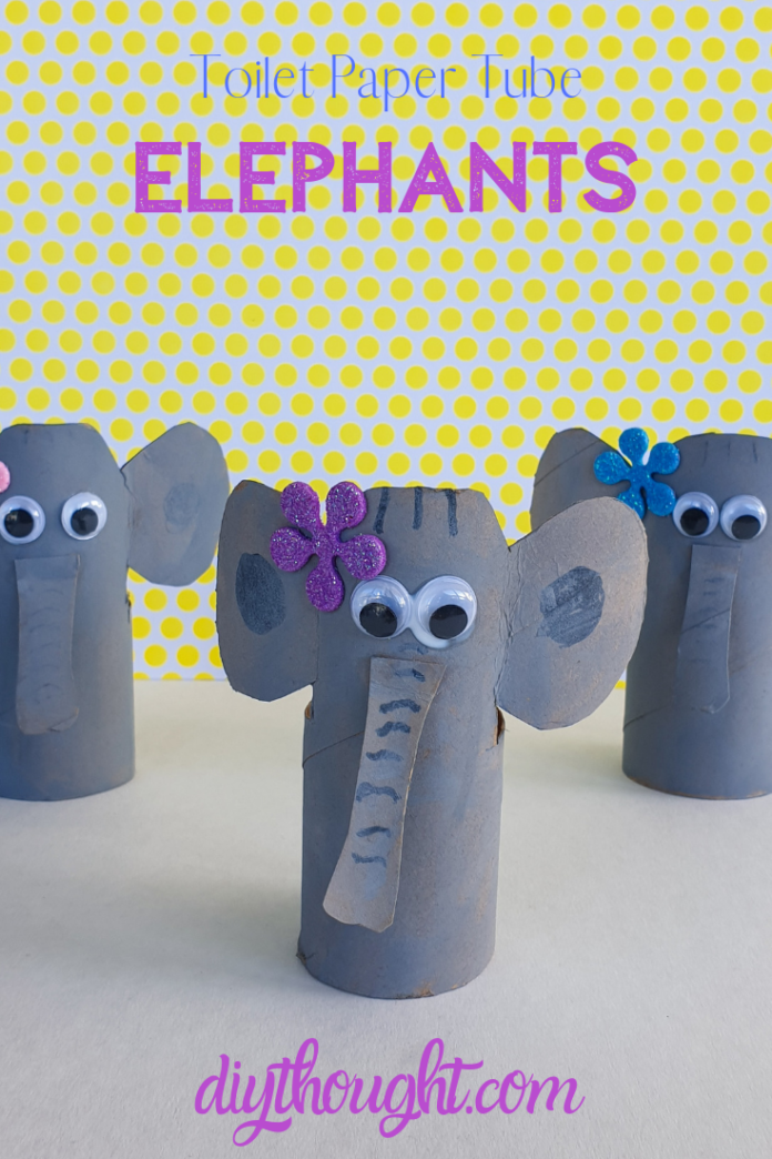 Toilet Paper Tube Elephant - diy Thought