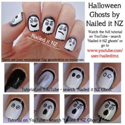 8 Easy Halloween Nail Art Tutorials - diy Thought