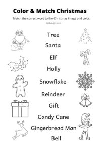 5 Free Christmas Learning Printables - diy Thought
