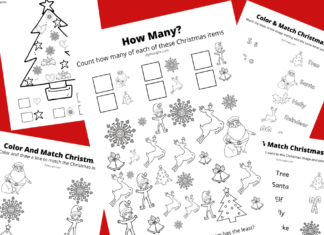 5 Free Christmas Learning Printables - diy Thought