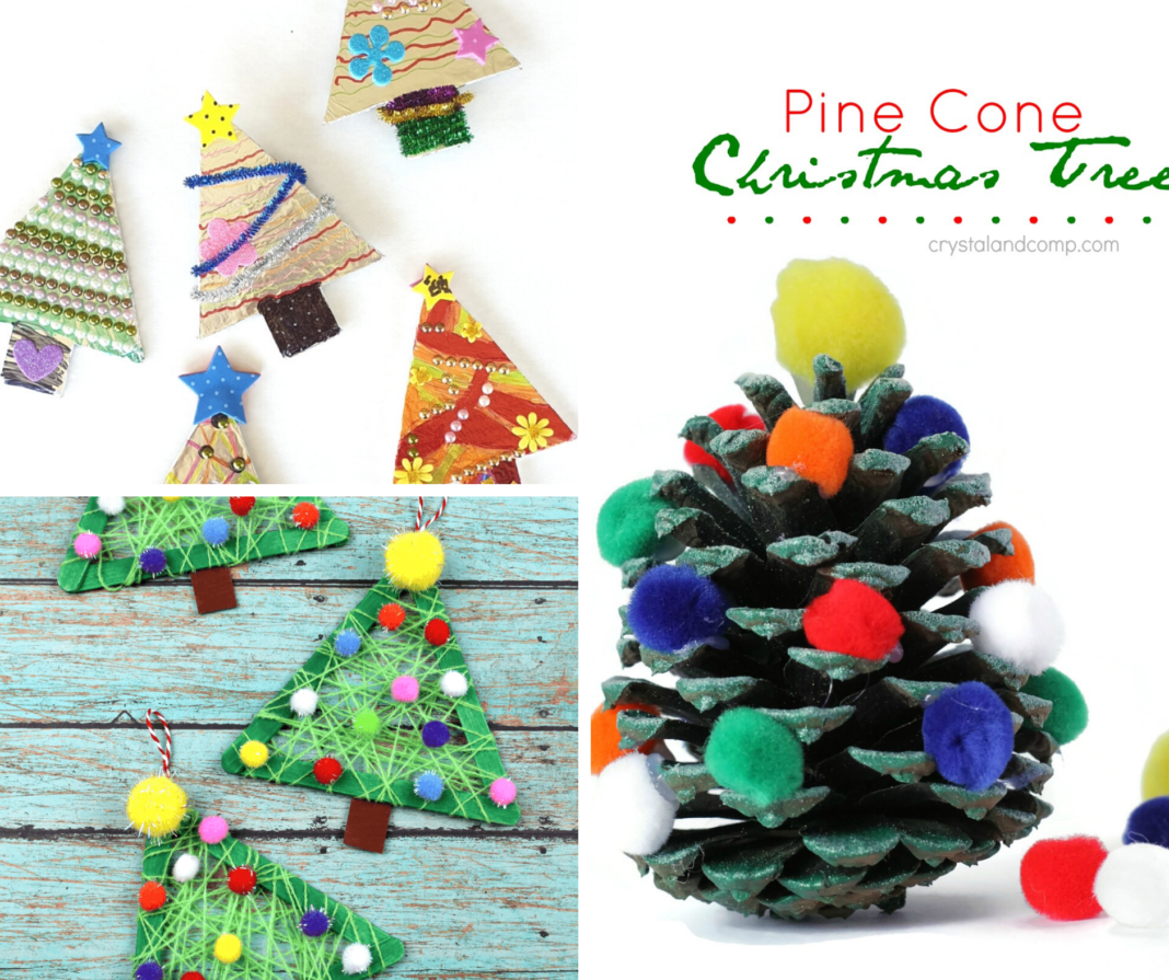10 Kids Christmas Tree Crafts - diy Thought