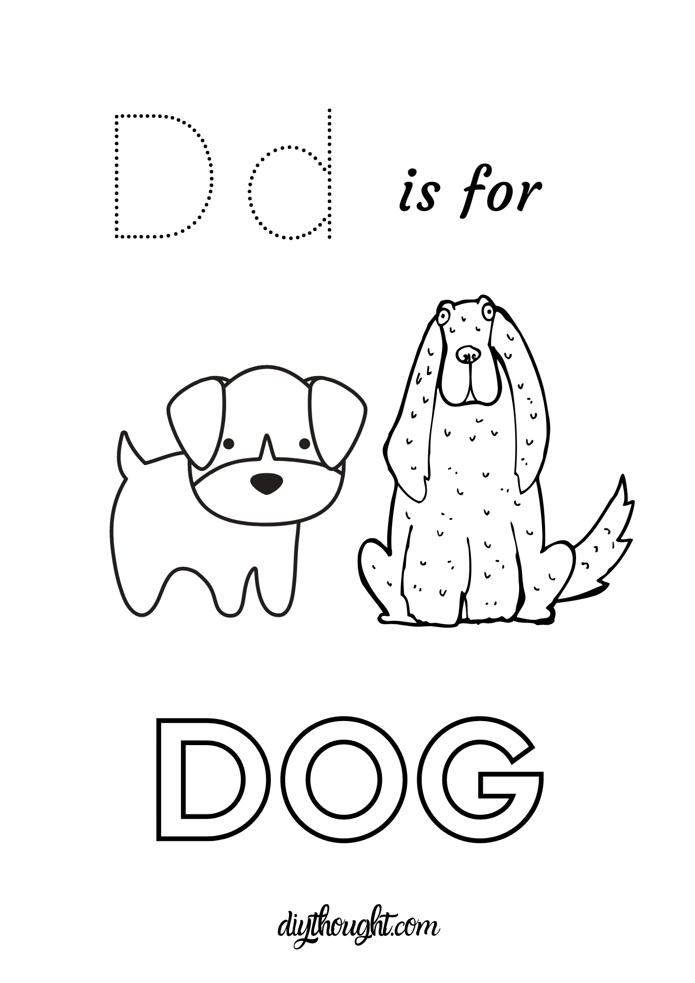 5 Free Letter D Printable Worksheets - diy Thought