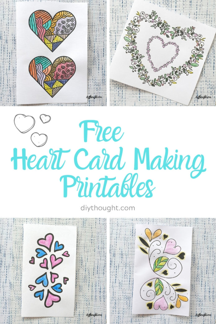 Free Heart Card-Making Printables - diy Thought