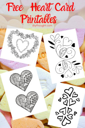 Free Heart Card-Making Printables - diy Thought