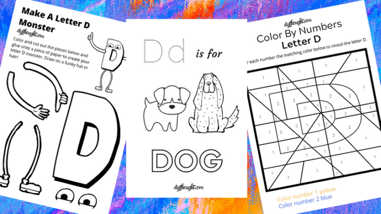 5 Free Letter D Printable Worksheets - diy Thought