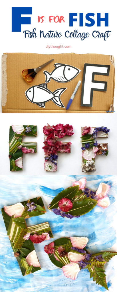 Fish Nature Collage Craft - diy Thought