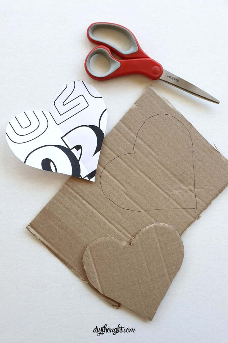 Foil Art Heart Craft - diy Thought