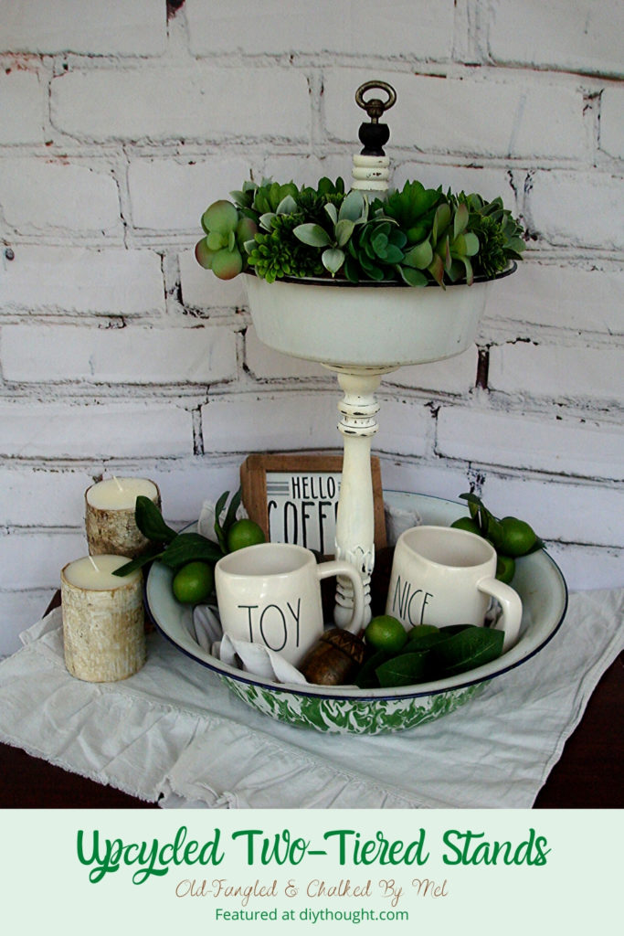 Upcycled Two-Tiered Stands - diy Thought