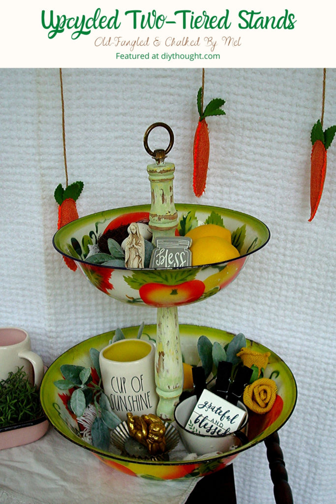 Upcycled Two-Tiered Stands - diy Thought