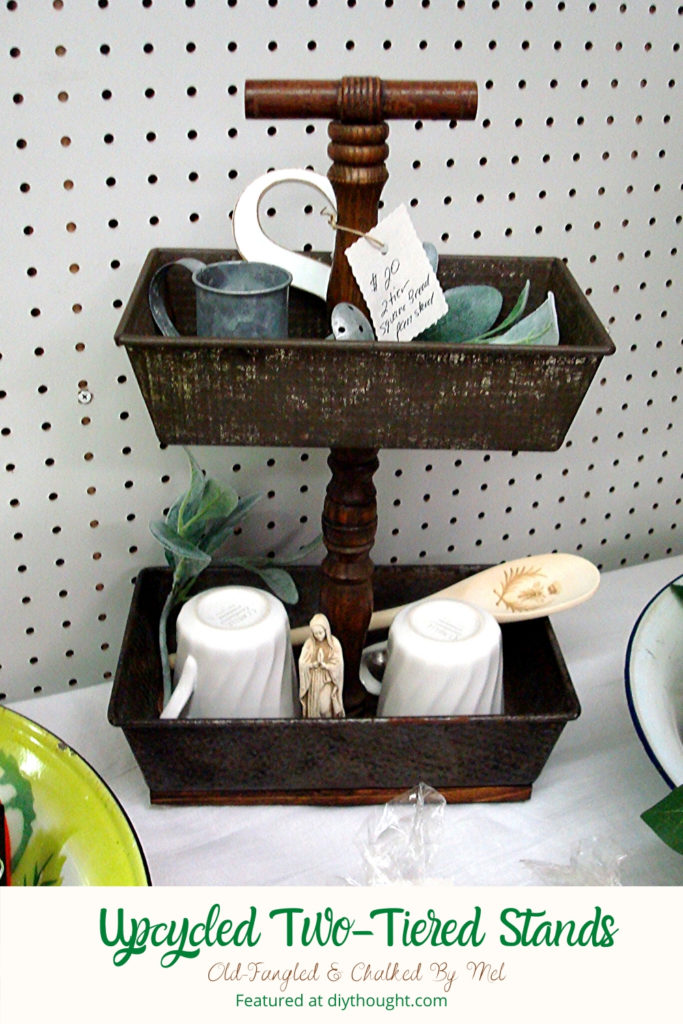 Upcycled Two-Tiered Stands - diy Thought