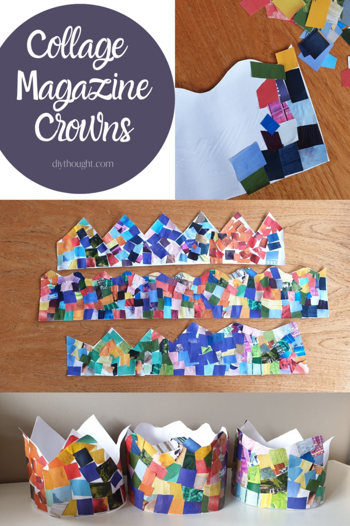 Collage Magazine Crowns - diy Thought