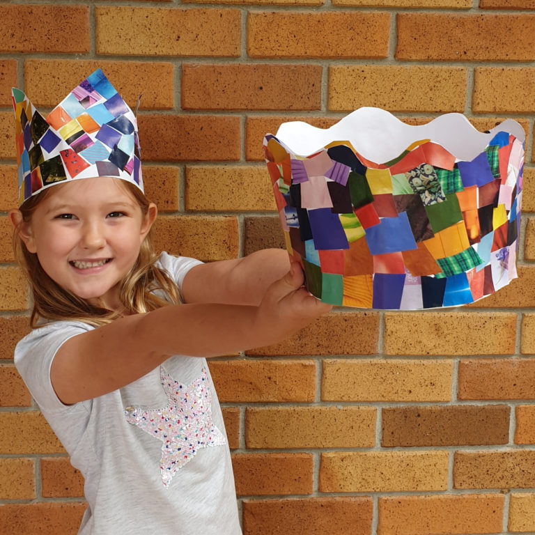 Collage Magazine Crowns - diy Thought