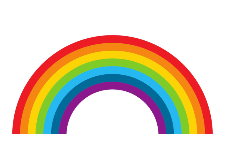 Magazine Collage Rainbow Craft - diy Thought