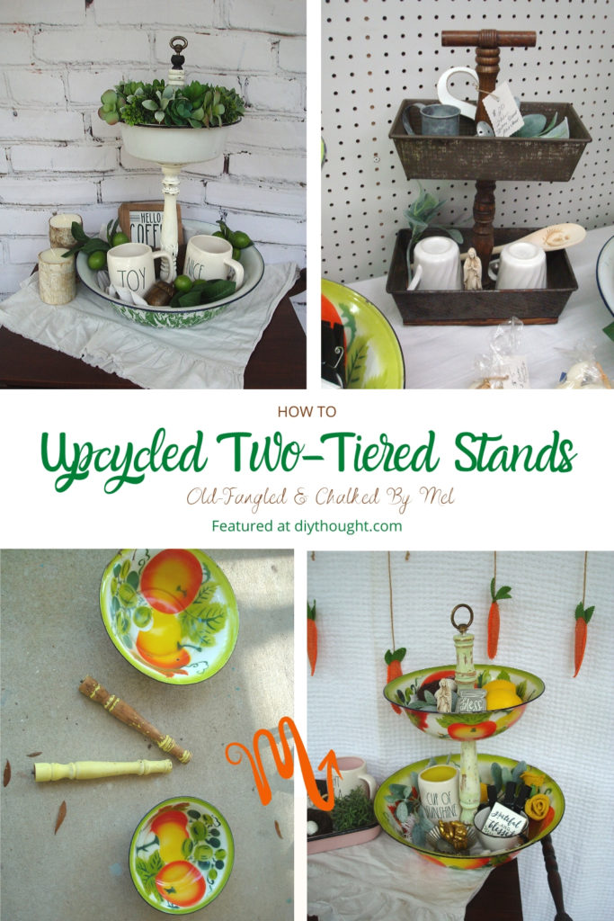 Upcycled Two-Tiered Stands - diy Thought