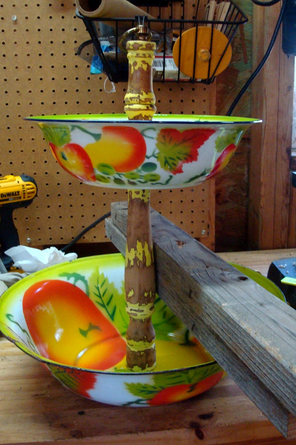 Upcycled Two-Tiered Stands - diy Thought