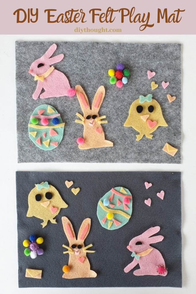 DIY Easter Felt Play Mat - diy Thought