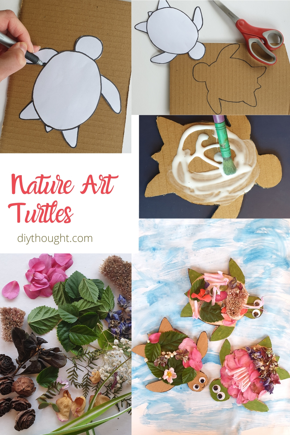 Nature Art Turtle - diy Thought