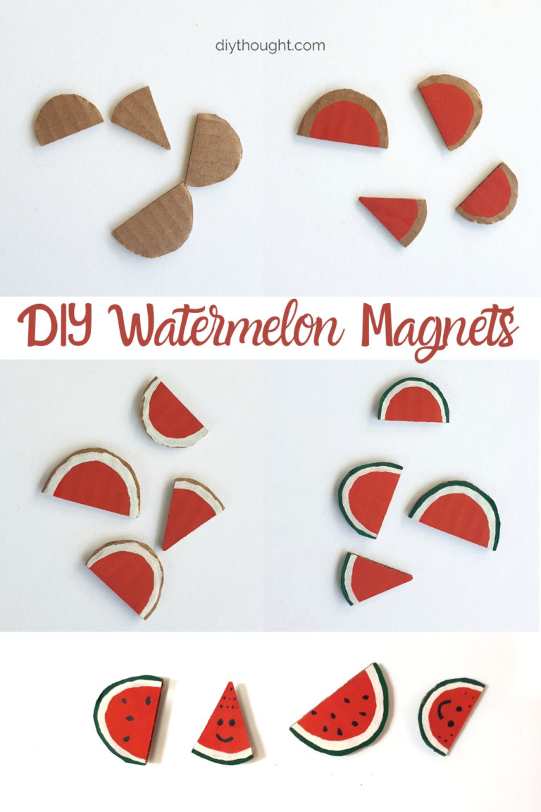 DIY Watermelon Magnets - diy Thought