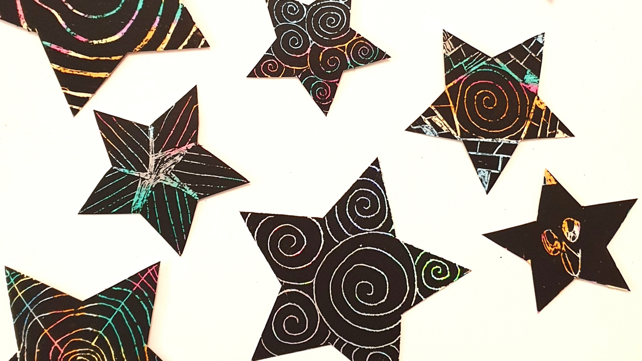 DIY Scratch Art Stars - DIY Thought