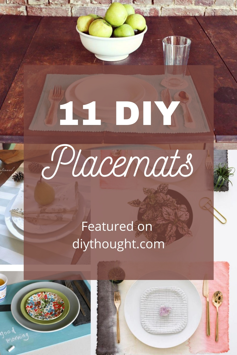 11 DIY Placemats - diy Thought