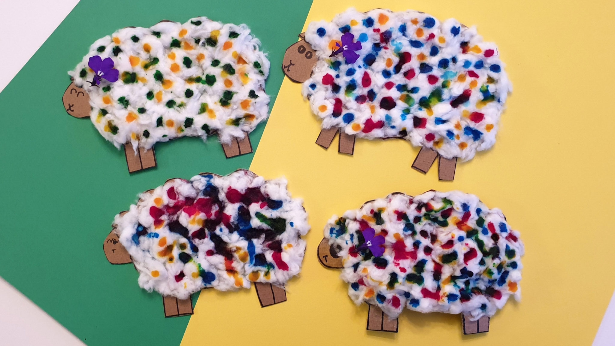 Cardboard Woolly Sheep Craft - diy Thought