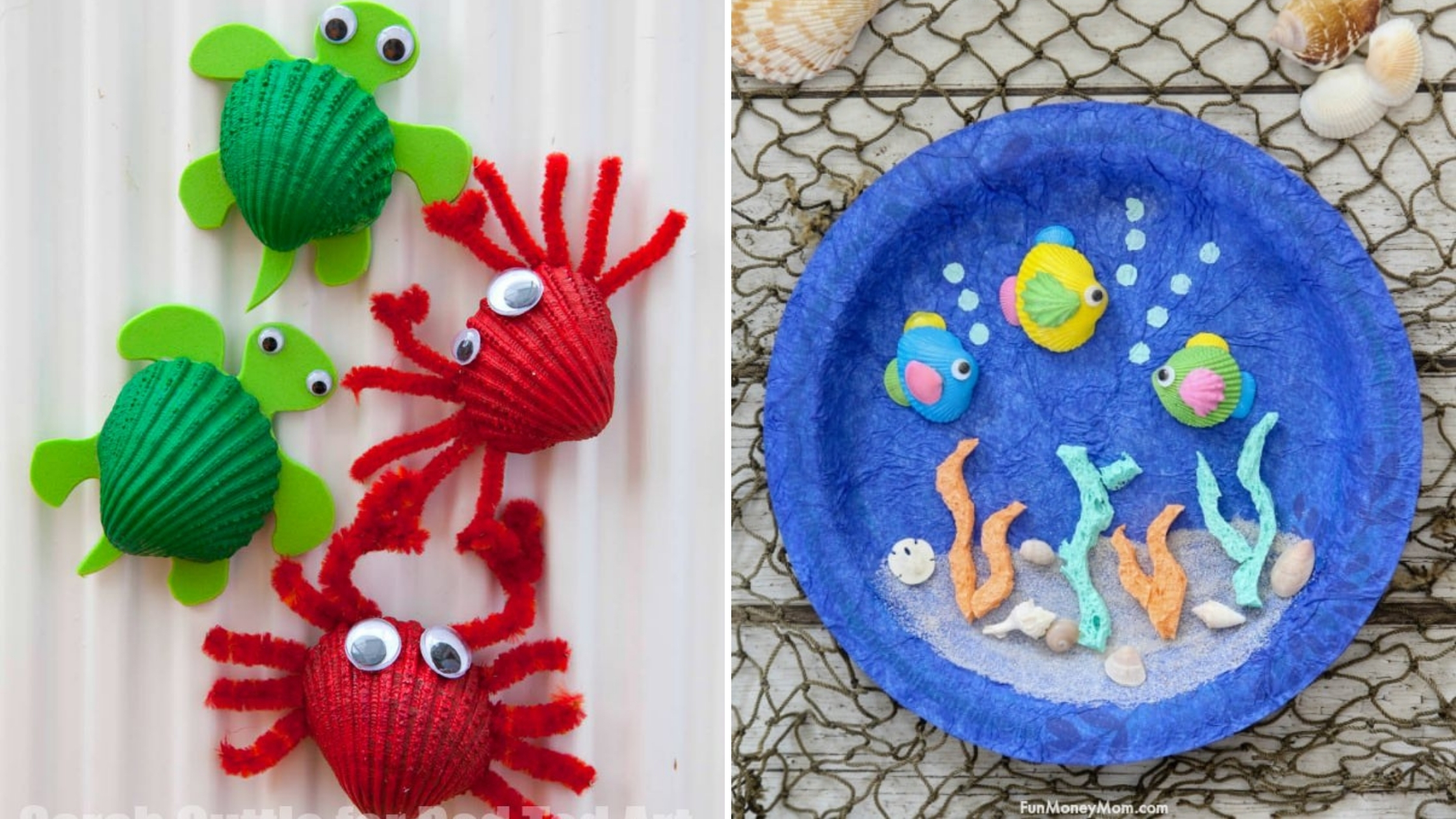 11 Seashell Crafts For Kids - DIY Thought